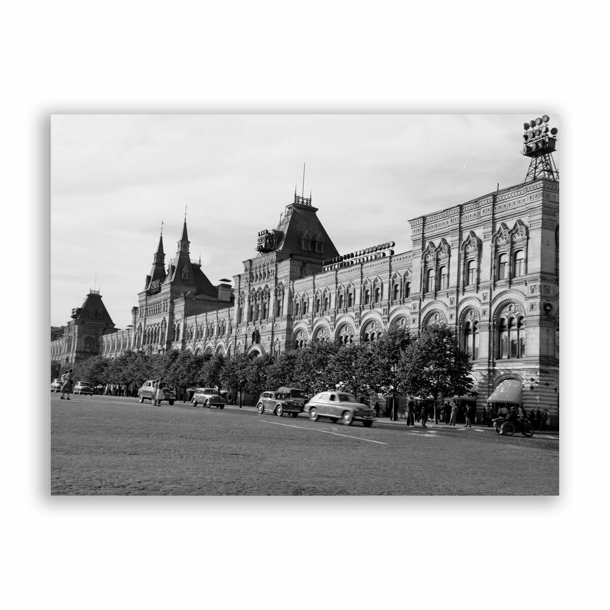 Советский постер, плакат на бумаге / ГУМ / Размер 60 x 80 см
