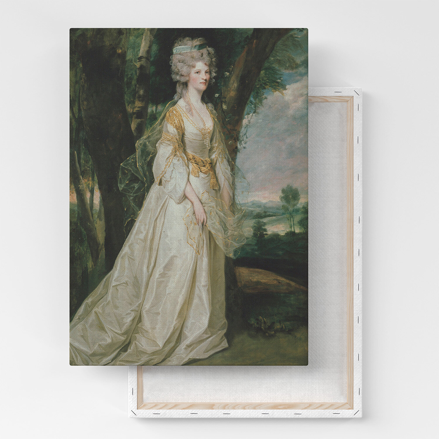 Картина на холсте, репродукция / Джошуа Рейнольдс - Lady Sunderland / Размер 40 x 53 см