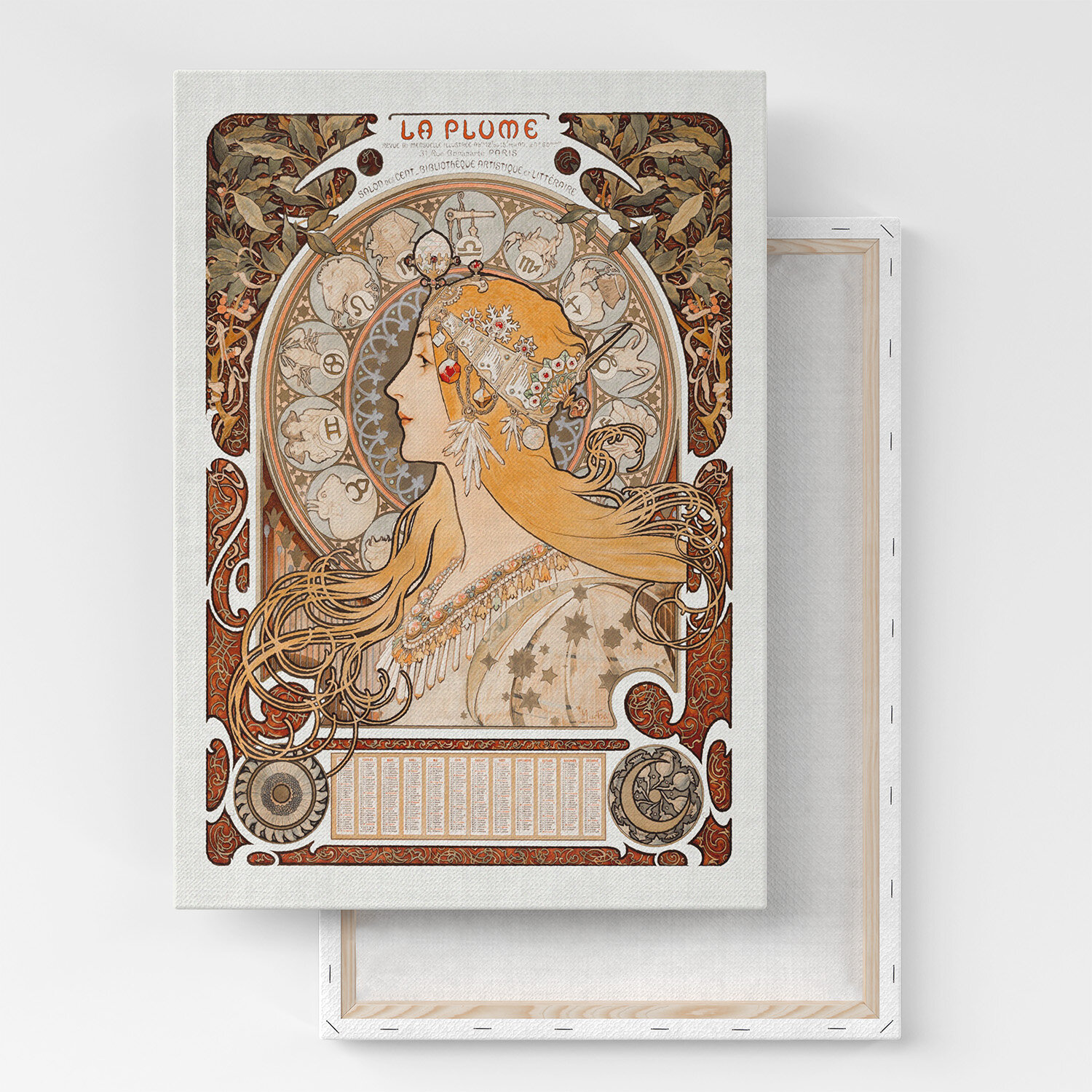 Картина на холсте, репродукция / Альфонс Муха / Размер 30 x 40 см