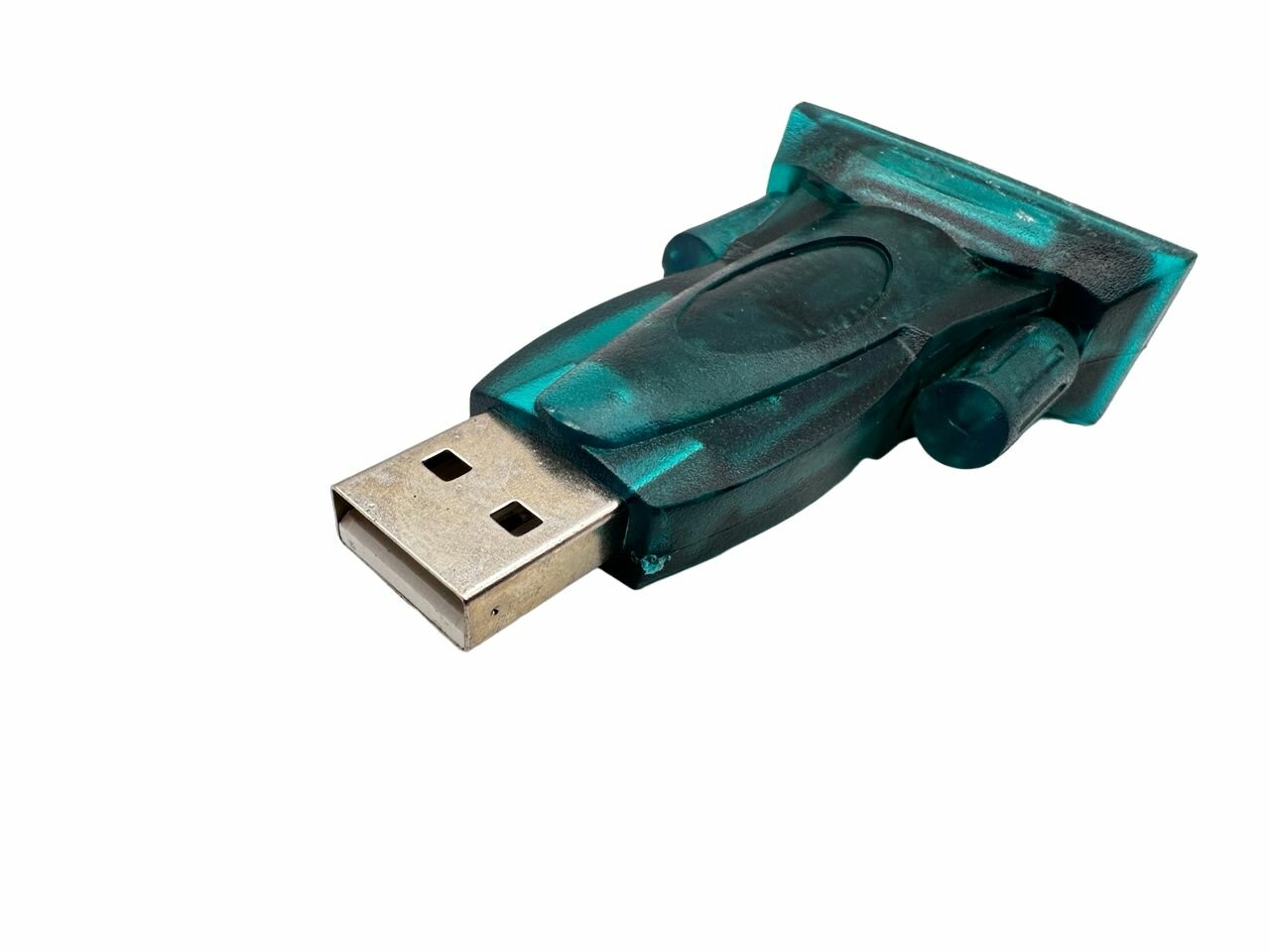 Переходник-адаптер USB2.0 - RS232 бирюзовый