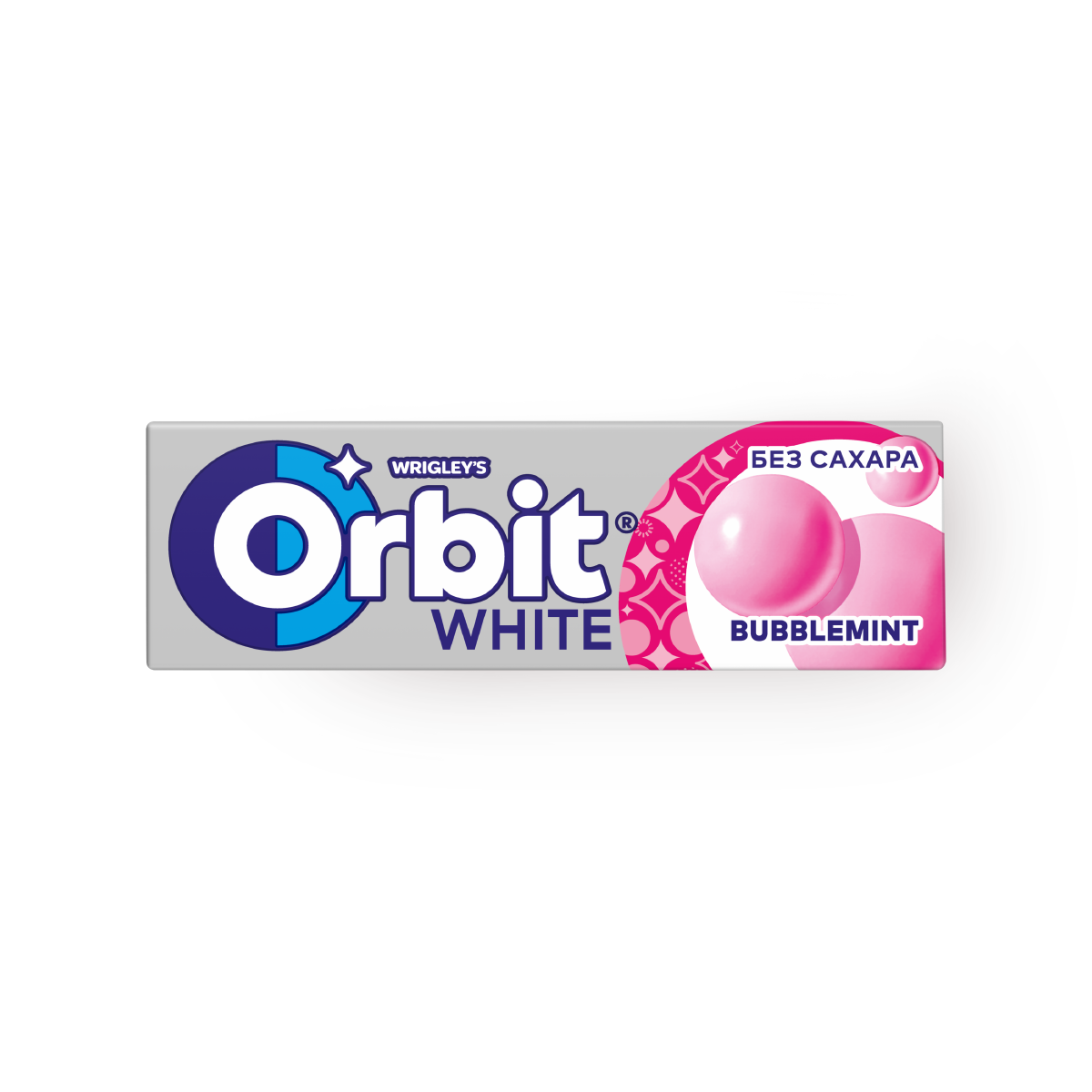 Жевательная резинка Orbit "White Bubblemint", без сахара, мятный вкус, 13,6 г