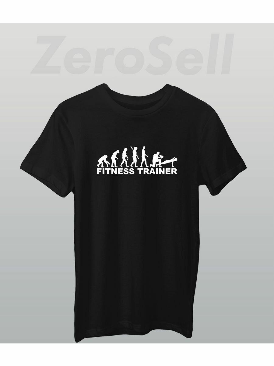 Футболка Zerosell fitness trainer фитнес тренер