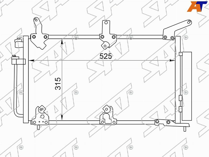 Радиатор кондиционера LADA KALINA 04-13