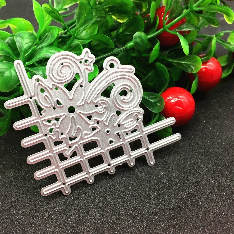 Нож для вырубки и тиснения "Кружевной уголок", размер ножа 6.7х6.1 см для машинки для вырубки