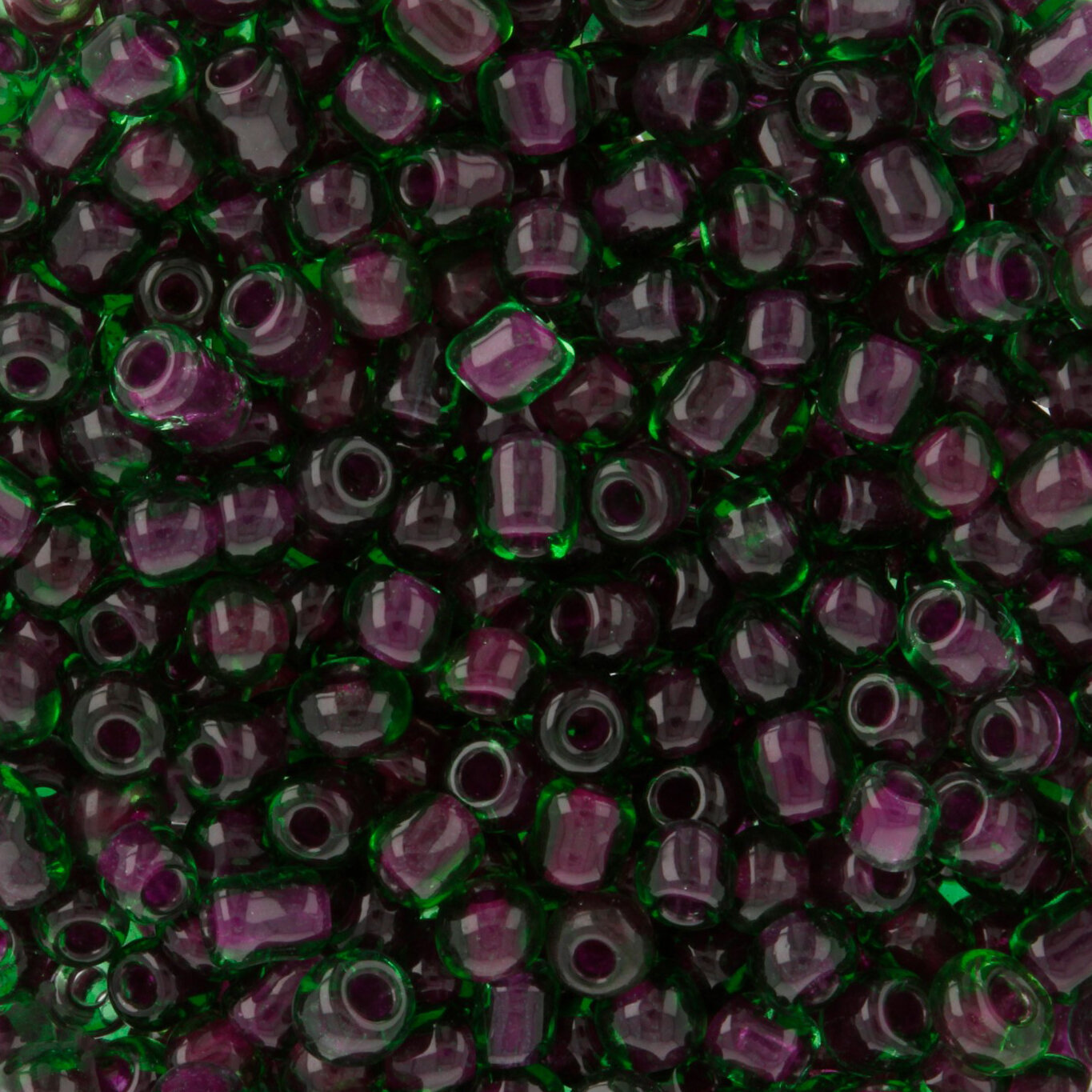 Бисер "Zlatka" круглый GR 11/0 10 г №0020A-1 т. фиолетовый