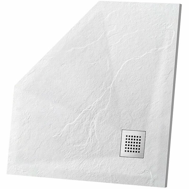 Душевой поддон из искусственного камня Vincea VST-4SP1010W 100х100 белый матовый