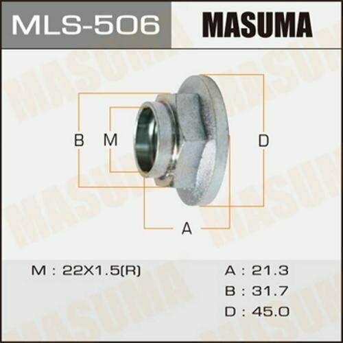 Гайки шруса 22x1 5x21/ 32 Masuma MLS506