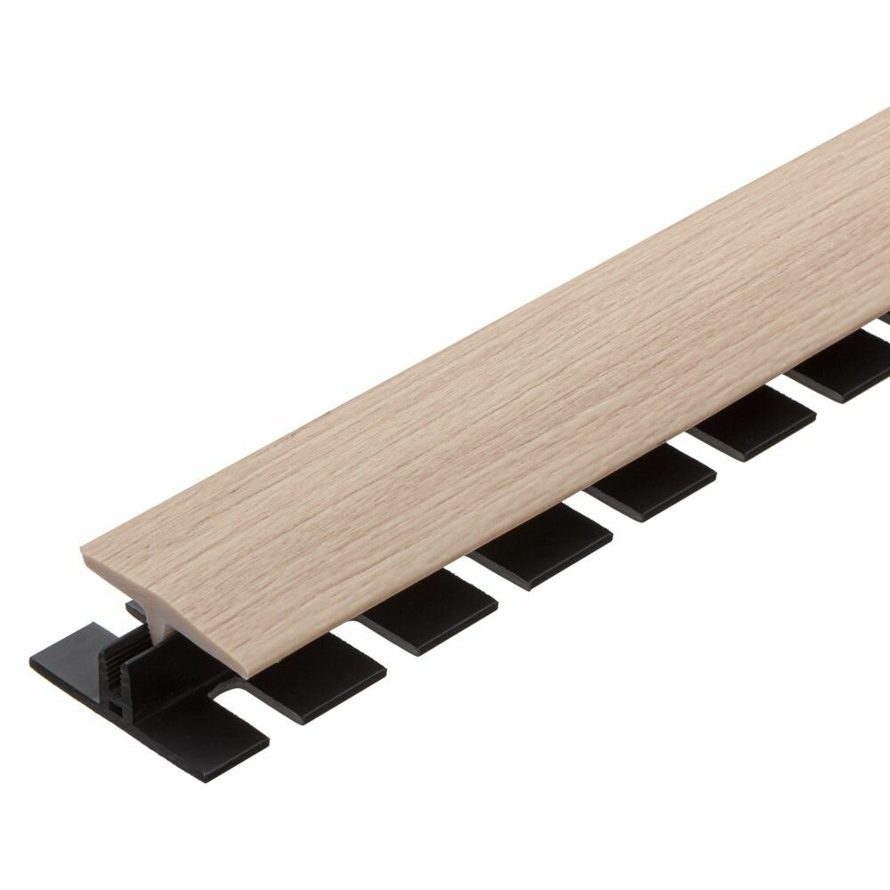 Гибкий порог с крепежом BR 450 ясень шимо светлый 3 м