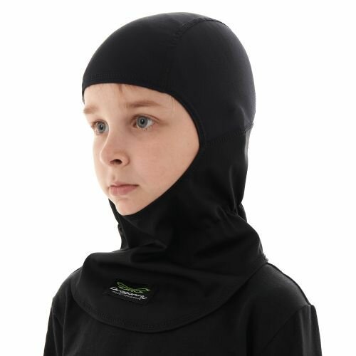 Ветрозащитный подшлемник Dragonfly, для детей, черный, универсальный размер