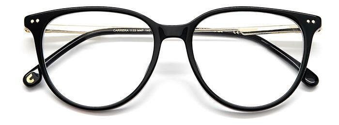 Женская оправа для очков Carrera CARRERA 1133 M4P, цвет: черный, кошачий глаз, ацетат