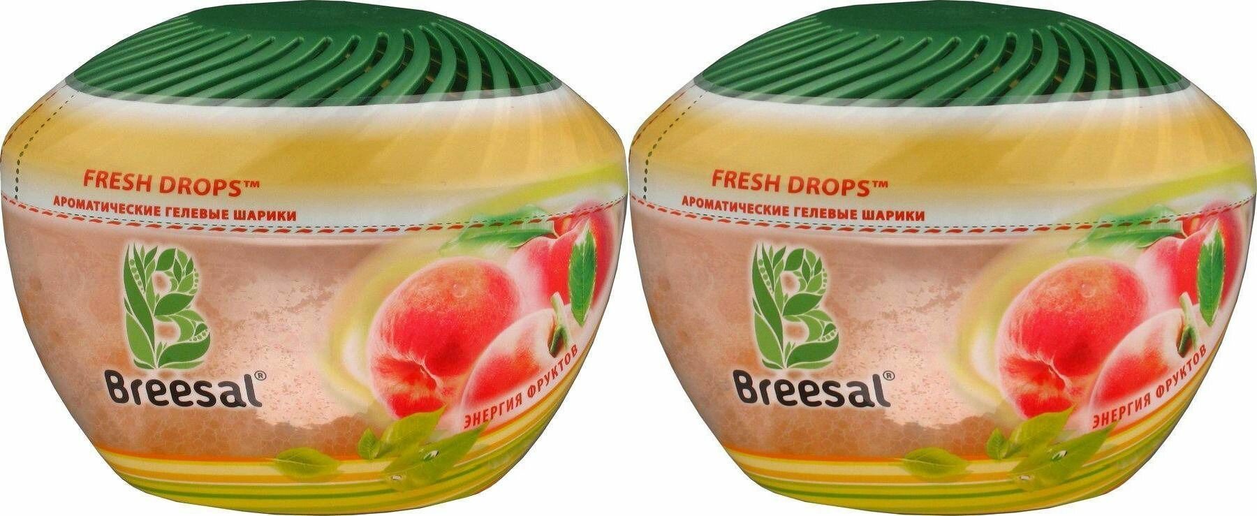 Ароматические гелевые шарики Breesal Aroma Drops Энергия фруктов 215гр, 2шт.