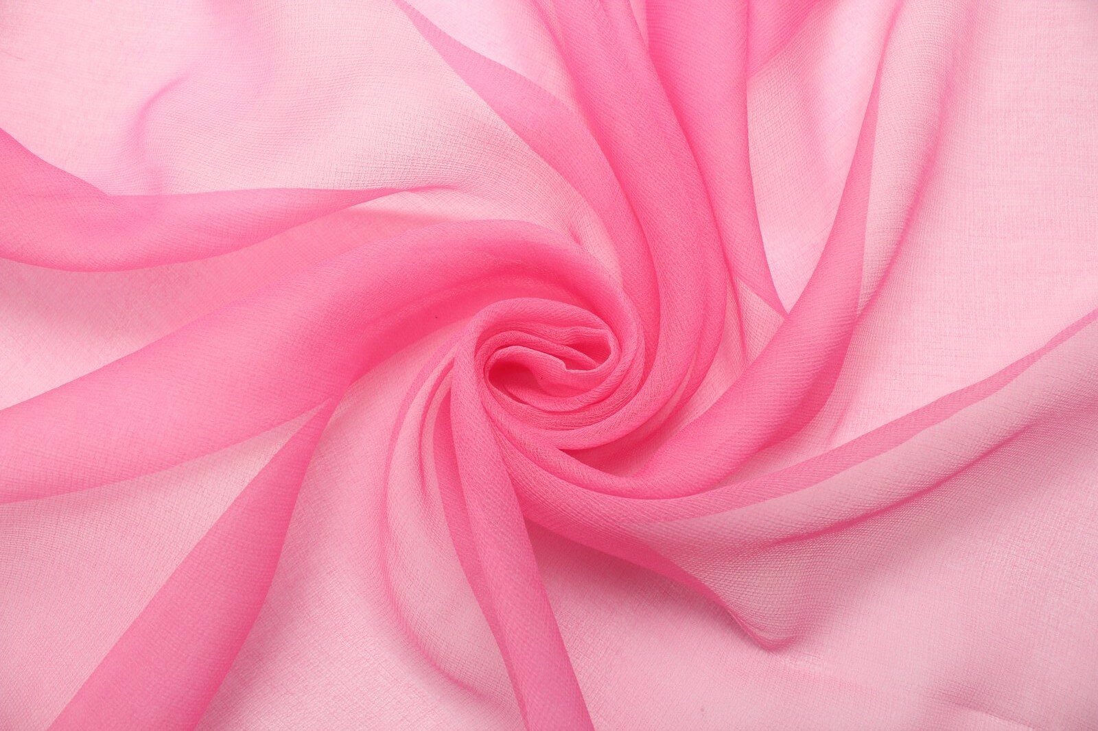 Ткань Шёлк-шифон Coach розовый, ш128см, 0,5 м