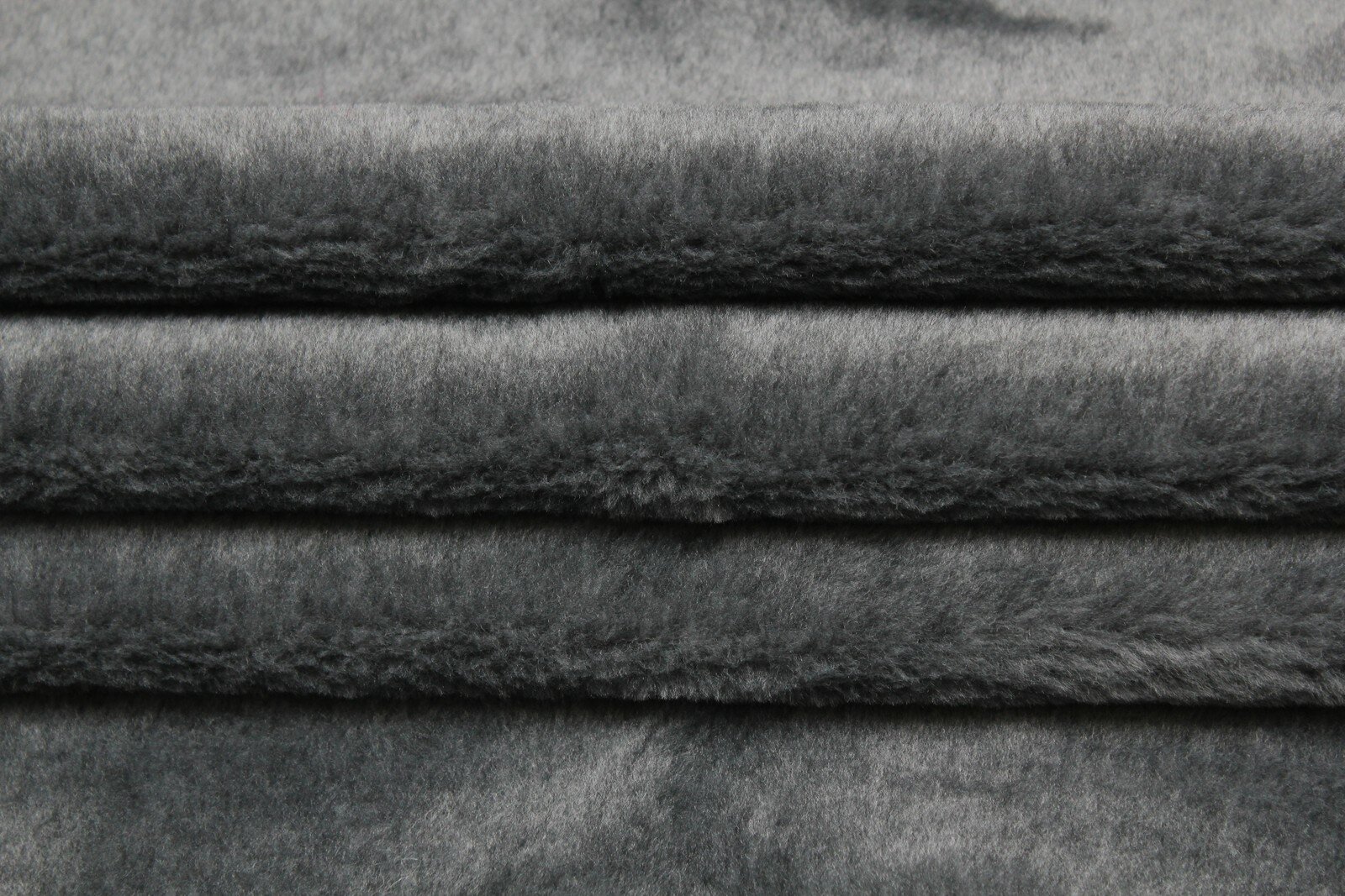 Ткань Мех искусственный серый, тонкий, ш140см, 0,5 м