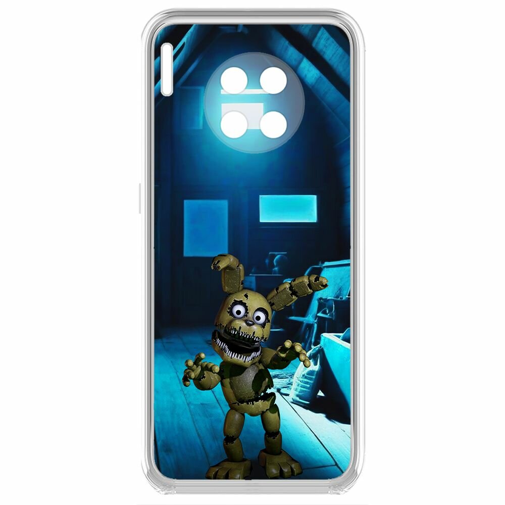 Чехол-накладка Krutoff Clear Case фнаф - Плюштрап для Huawei Mate 30
