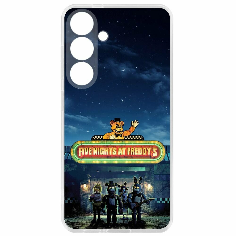 Чехол-накладка Krutoff Clear Case фнаф - Банда вместе для Samsung Galaxy S24+