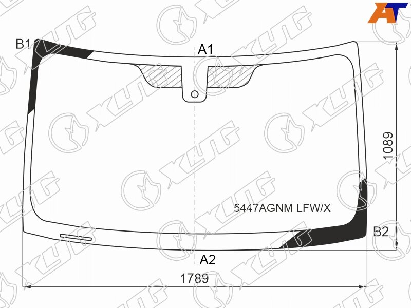 Стекло лобовое (Датчик дождя) Mercedes-Benz Sprinter 18- XYG арт. 5447AGNM LFW/X