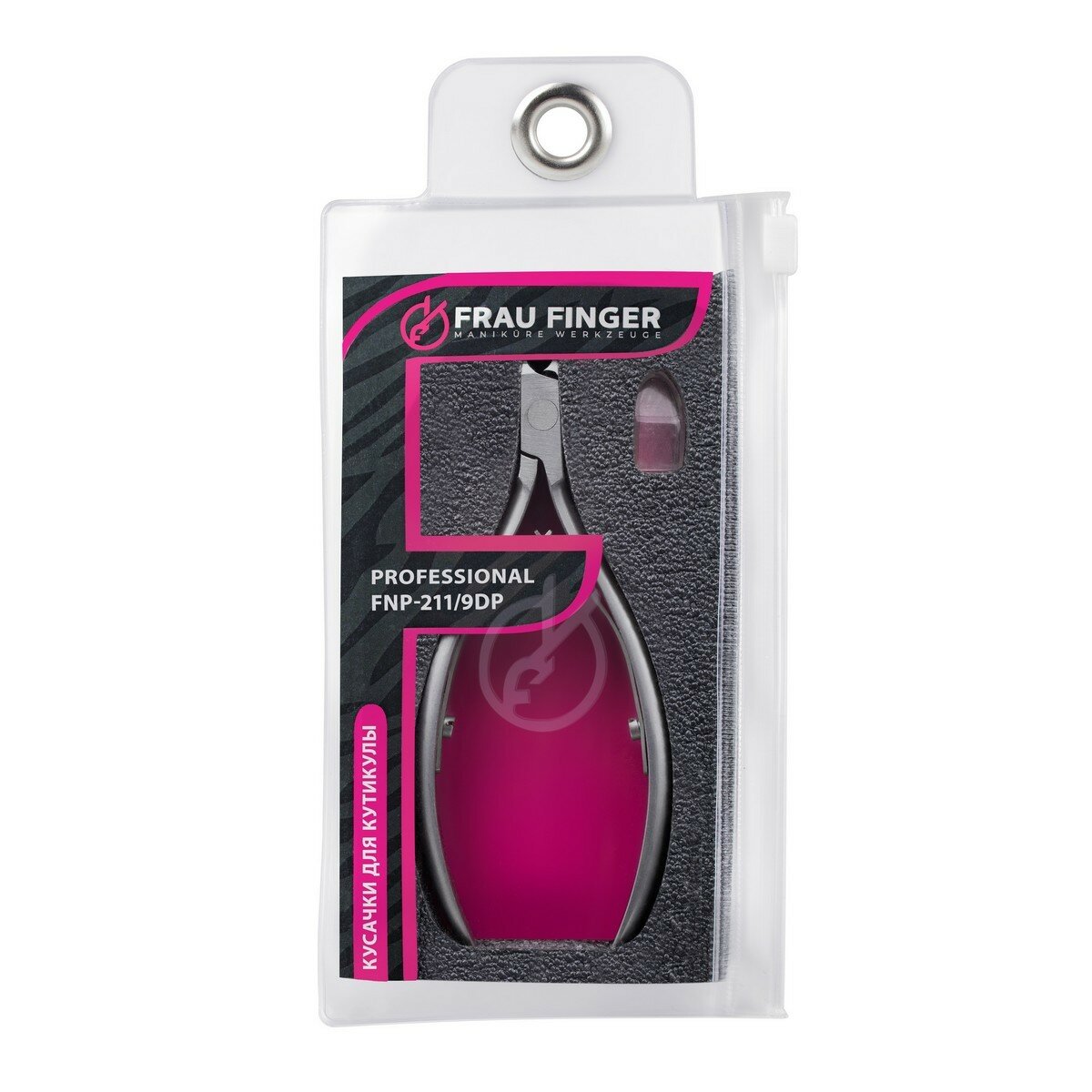 Frau Finger Кусачки маникюрные для кутикулы / Professional FNP-211/9DP, двойная пружина, ручная заточка, 9 мм