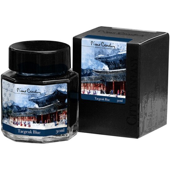 Флакон чернил Pierre Cardin 30мл, серия CITY FANTASY цвет Taegeuk Blue (Синий Баланс)