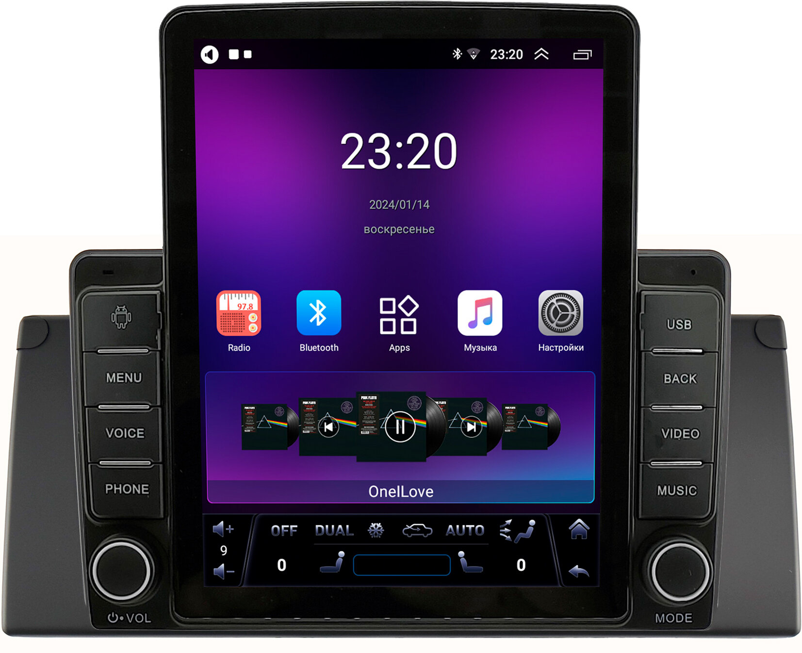 Штатная магнитола BMW X5 (E53) 1999-2006 Canbox GTR095-9295 на Android 10 (QLed, 4/64, DSP, CarPlay)