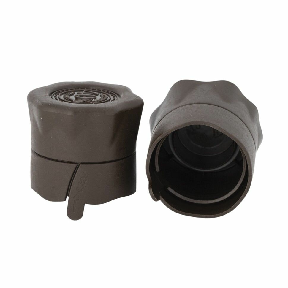 Колпачок полимерный "Винт" 28 мм коричневый, 30 штук