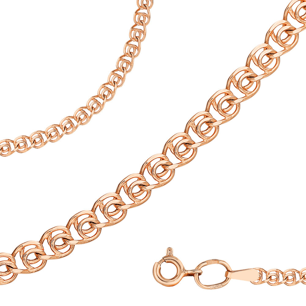 Цепь красное золото, 585 проба