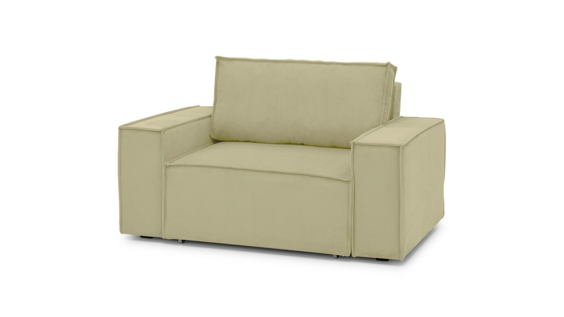 Кресло Софт 2 Cilium Cream NOW 152x103x90 см, кремовый Вельвет, дельфин Фиеста