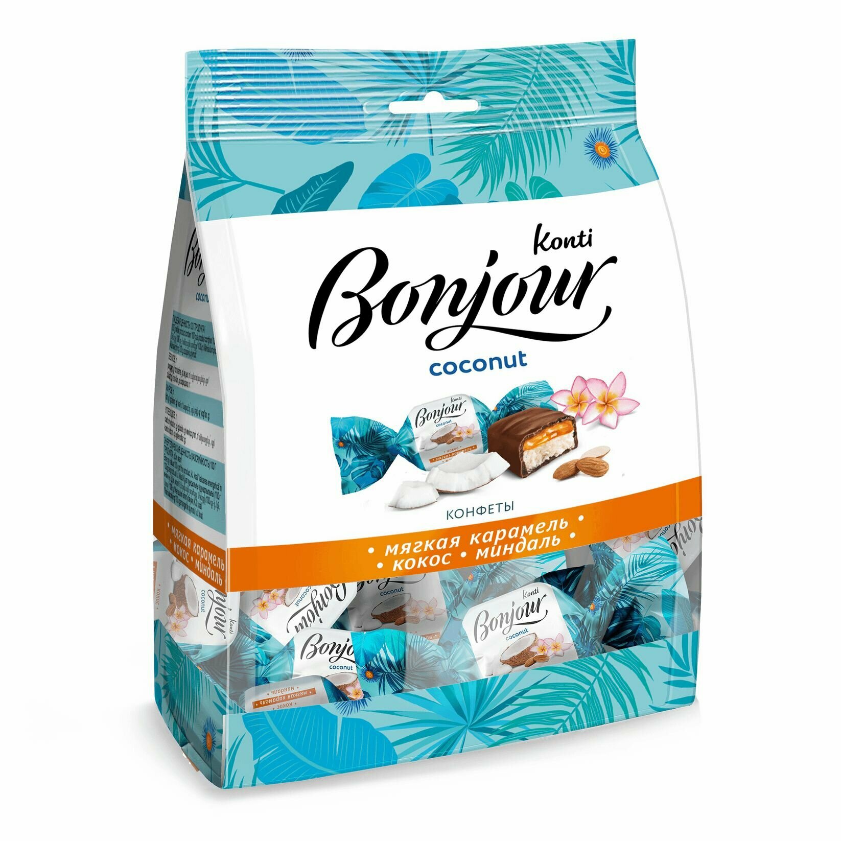 Конфеты шоколадные Кonti Bonjour coconut 200 г - 1 шт