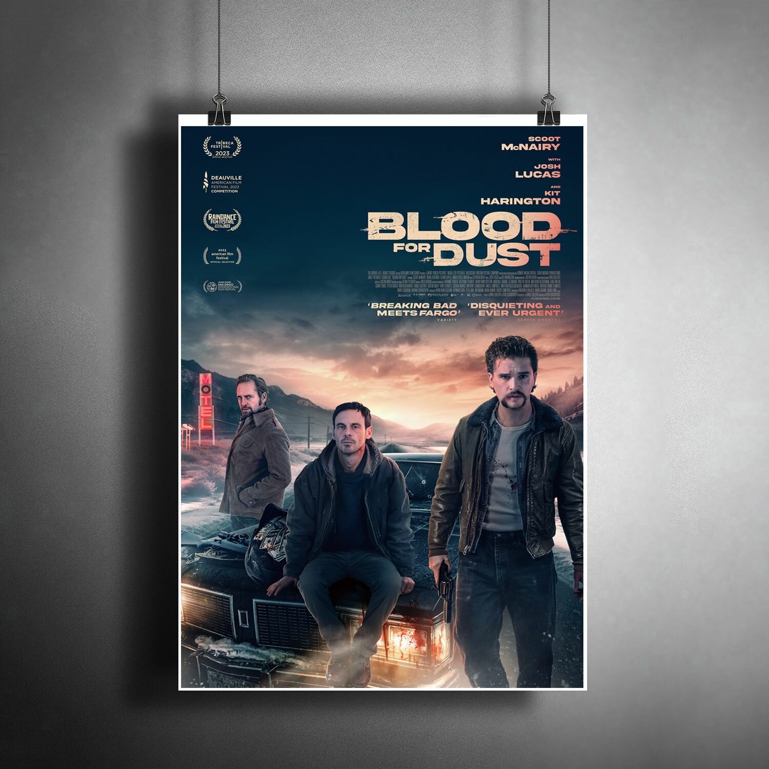 Постер плакат для интерьера "Кровь в обмен на пыль" / Декор дома, офиса, комнаты, квартиры, детской A3 (297 x 420 мм)