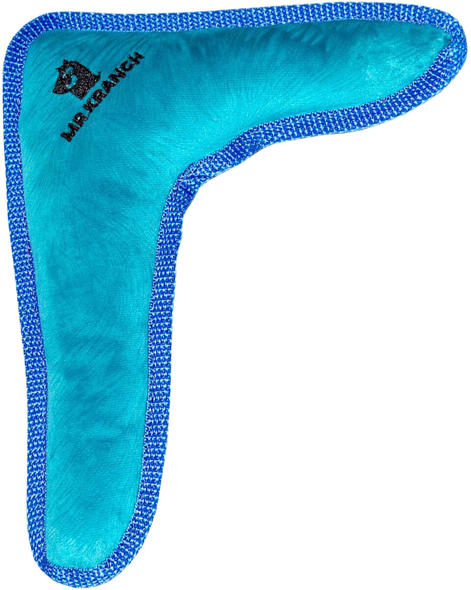 Игрушка для собак Mr.Kranch Бумеранг с пищалкой синий 22 х 19 х 4,5 см (1 шт)