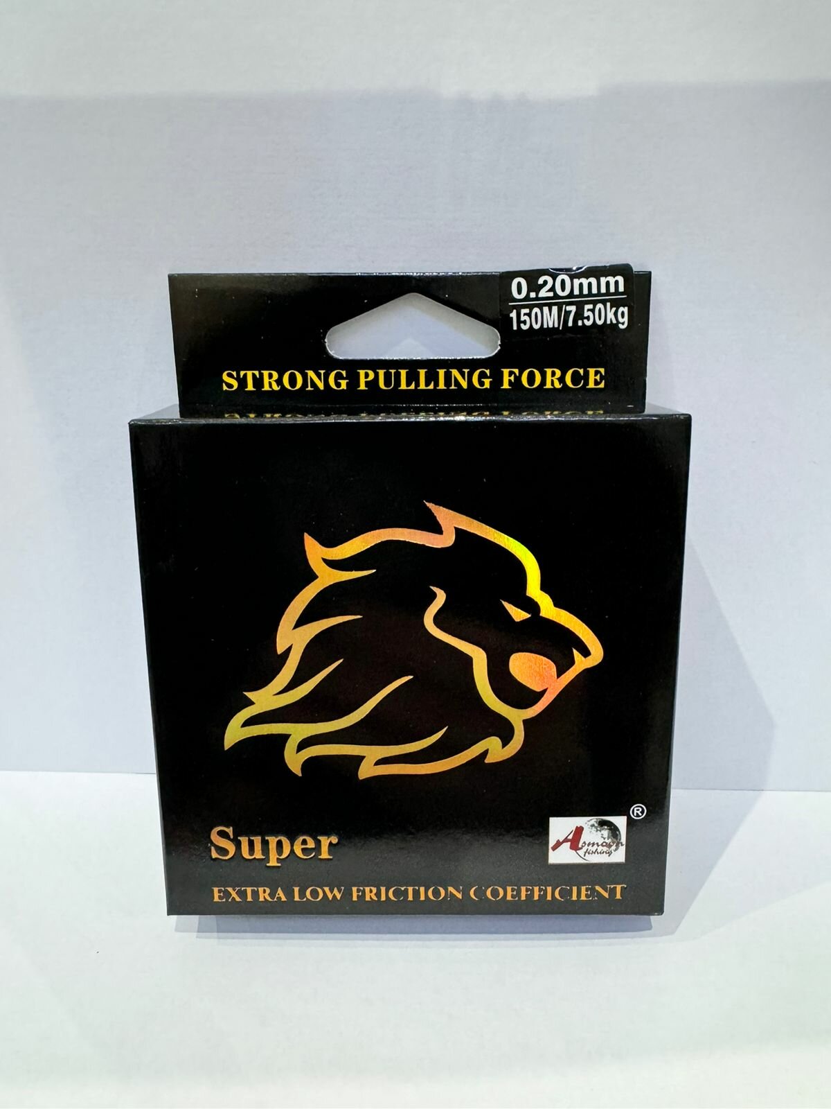 Леска Golden Lion, для спиннинга, разрывная нагрузка 7,5 кг, черная, 150 м