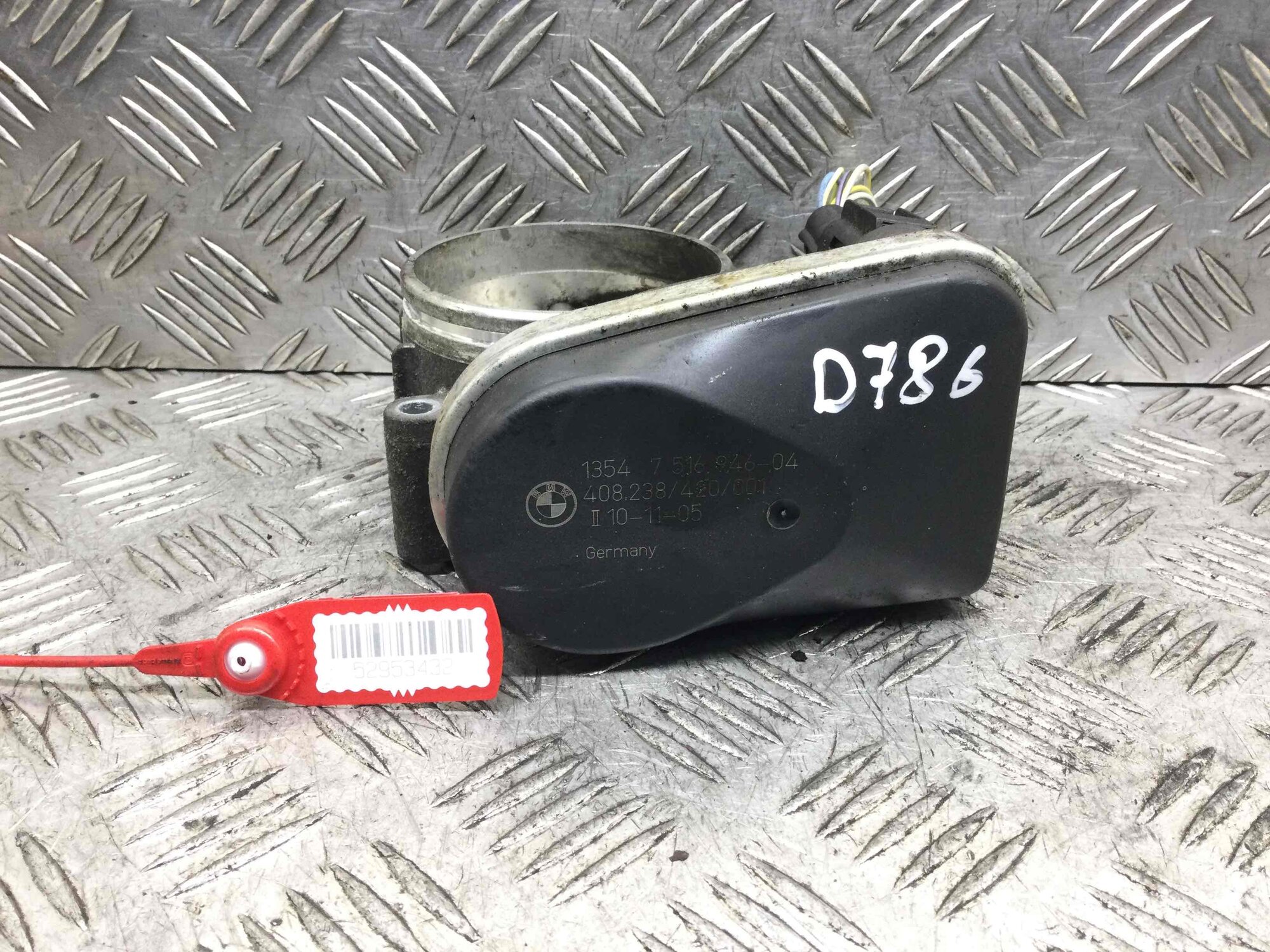 Б/У Заслонка дроссельная BMW 3-Series 3-Series E90/E91/E92/E93 2005 - 2010 2008 г.