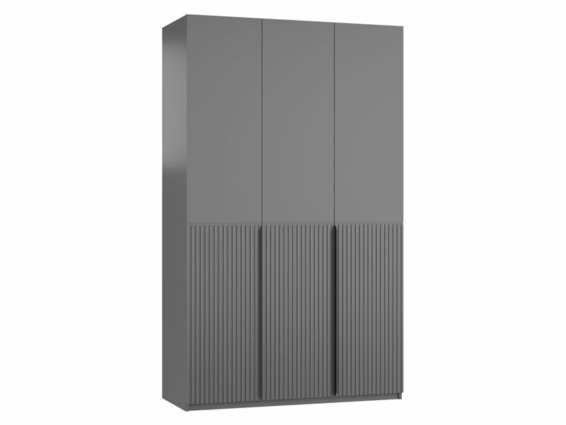 Шкаф распашной для одежды "Бруно 2" 120х200х50 Серый графит / Графит