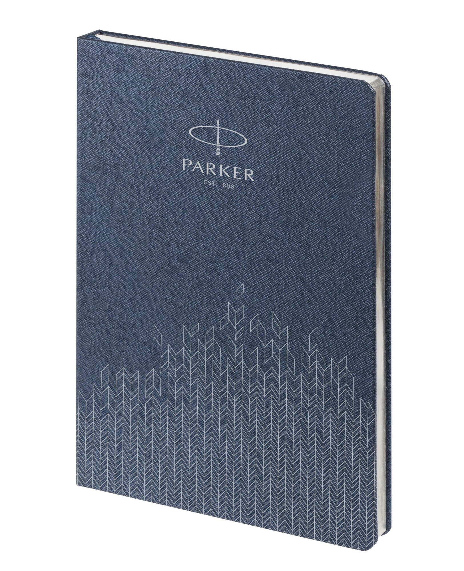 Ежедневник недатированный, синий c нанесением Logo Parker P1_1114005