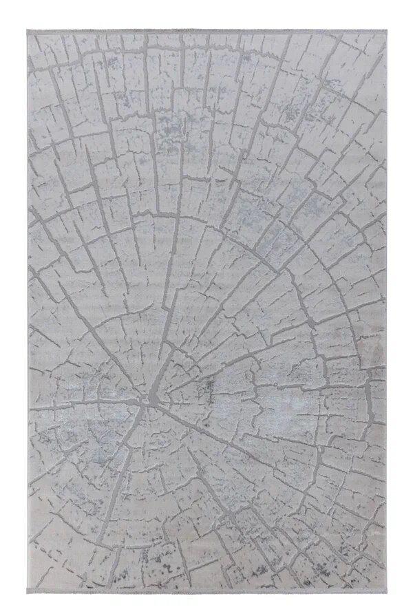 Ковер турецкий на пол в гостиную в спальню 80х150 см белый современный ворс 10 мм 294178 Kover-Russia