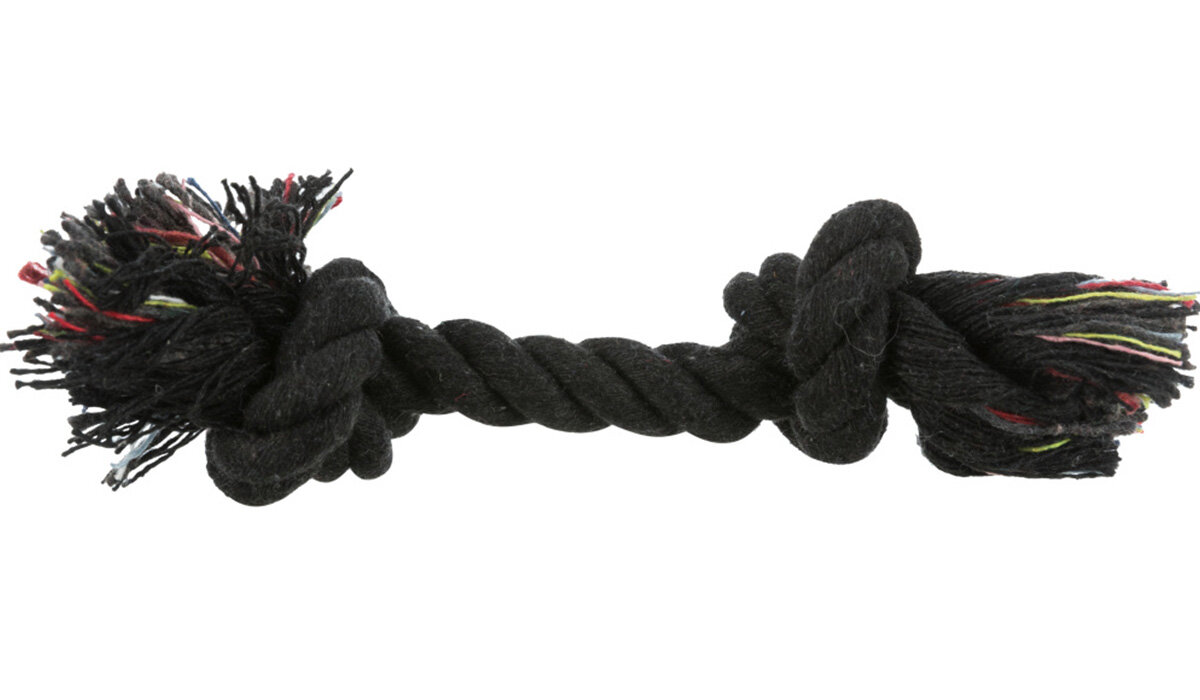TRIXIE игрушка для собак «Веревка с узлом» для мелких и средних пород цвет в ассортименте (15 см)