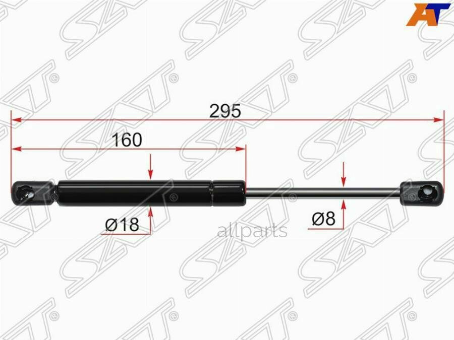 SAT ST-GS1E-56-930B Амортизатор крышки багажника Mazda 6 07-12 / Atenza 07-12 (Справа=Слева)