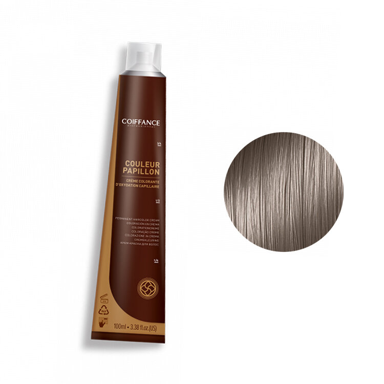 107 Дымчатый металлик крем-краска для волос COULEUR PAPILLON 100 мл