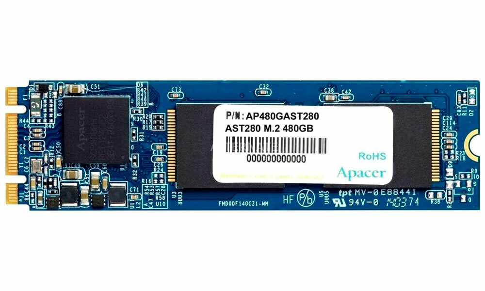 SSD накопитель Apacer M.2 AST280 480 Гб SATA III (AP480GAST280-1)