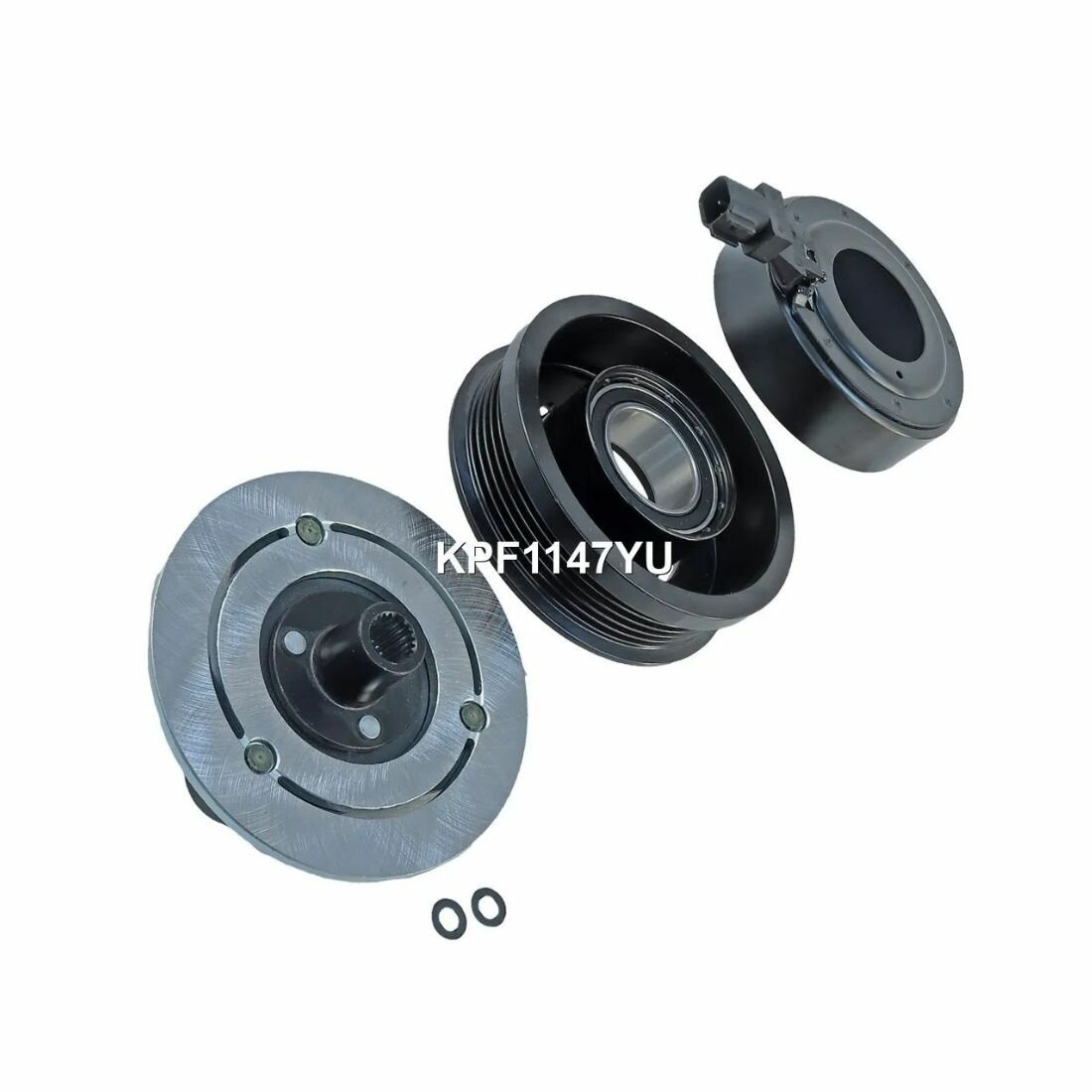 Шкив компрессора кондиционера Krauf KPF1147YU, для Volvo, Ford, металл