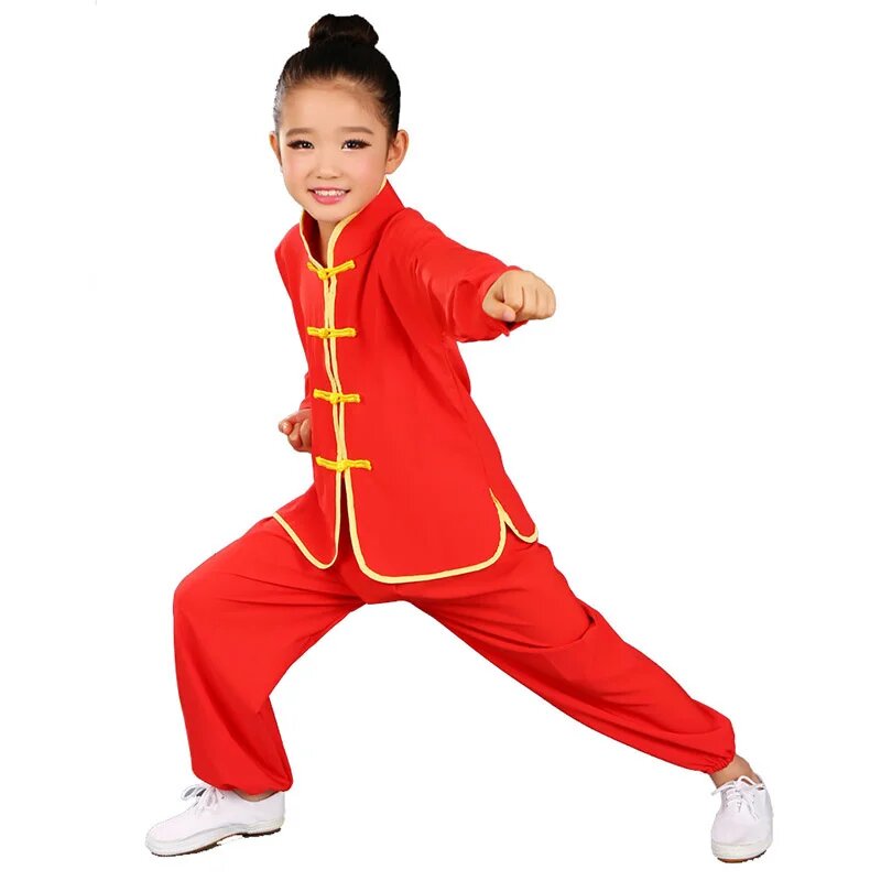 Китайский танцевальный костюм ушу для детей 130 120-130cm, Style 3