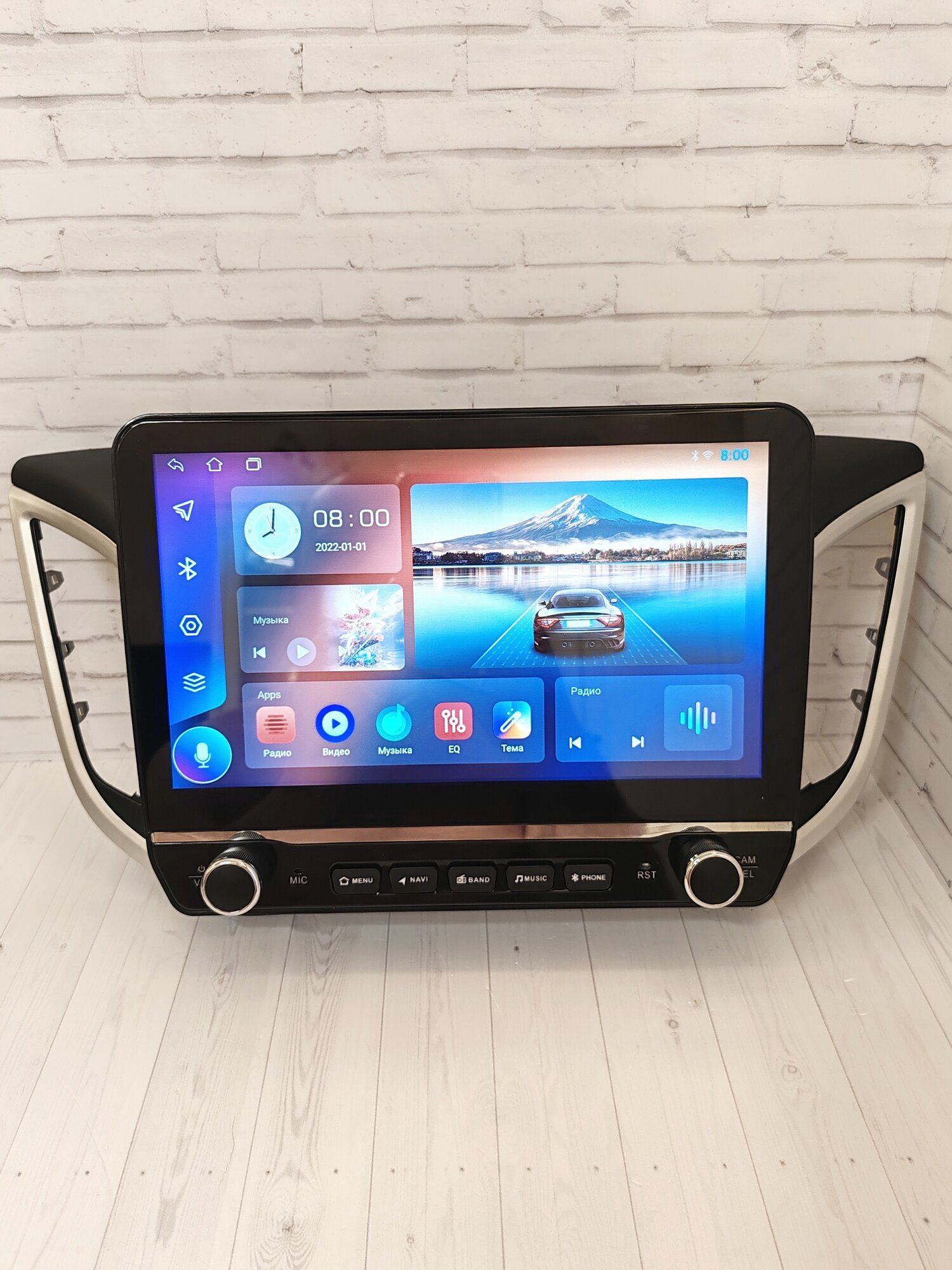 Магнитола андроид с крутилками для Hyundai Creta 2015-21г/ 4+64гб/Android-Auto/CarPlay