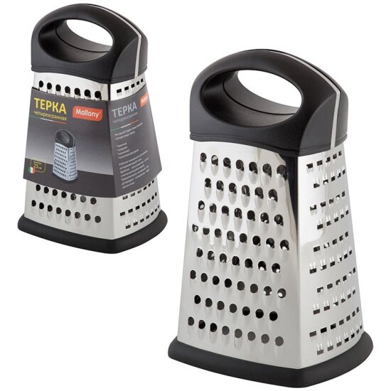 Терка Mallony четырехгранная GR-051-9 высота: 23см (пластик, нерж. сталь)