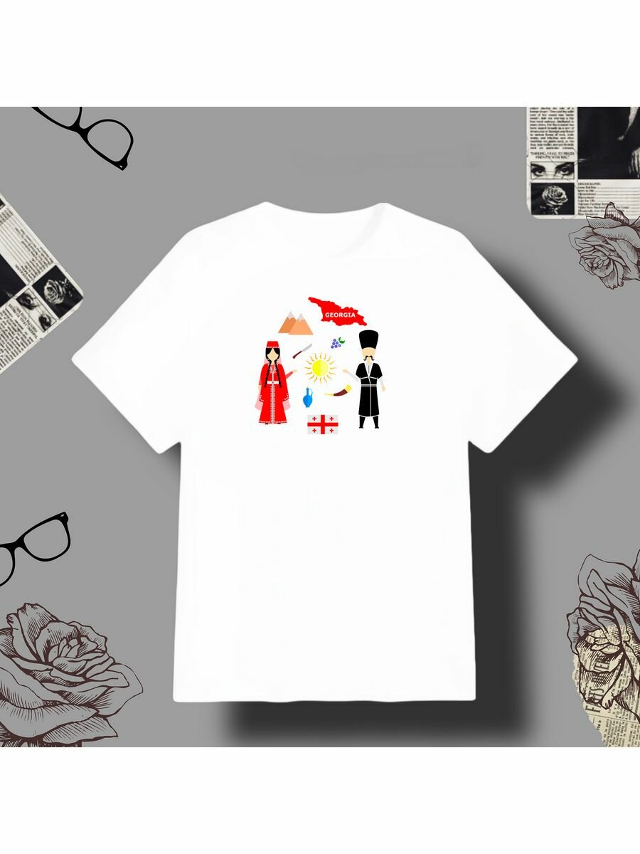 Футболка грузинские символы