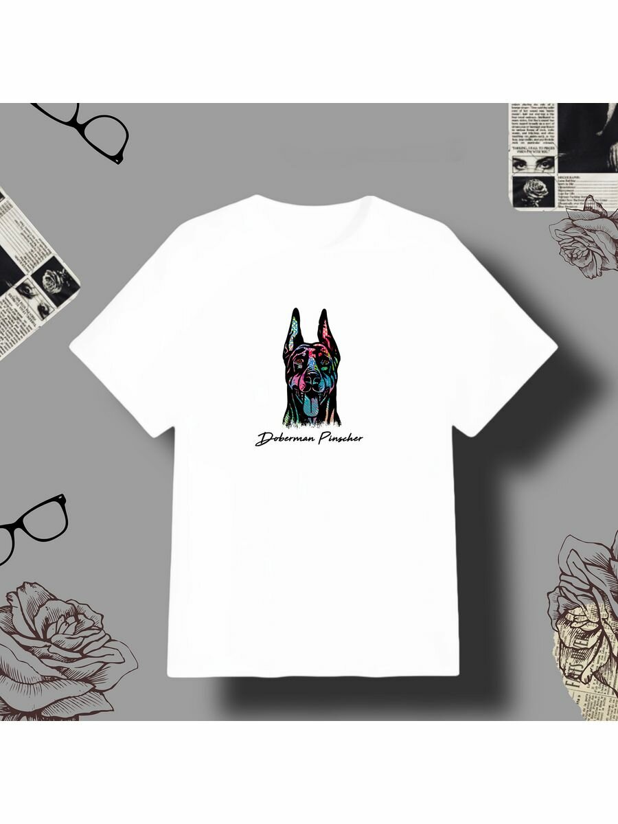 Футболка доберман