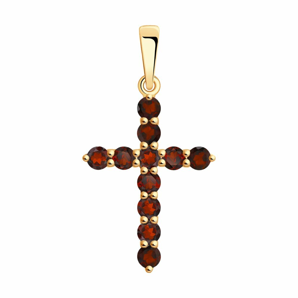 Подвеска, красное золото, 585 проба