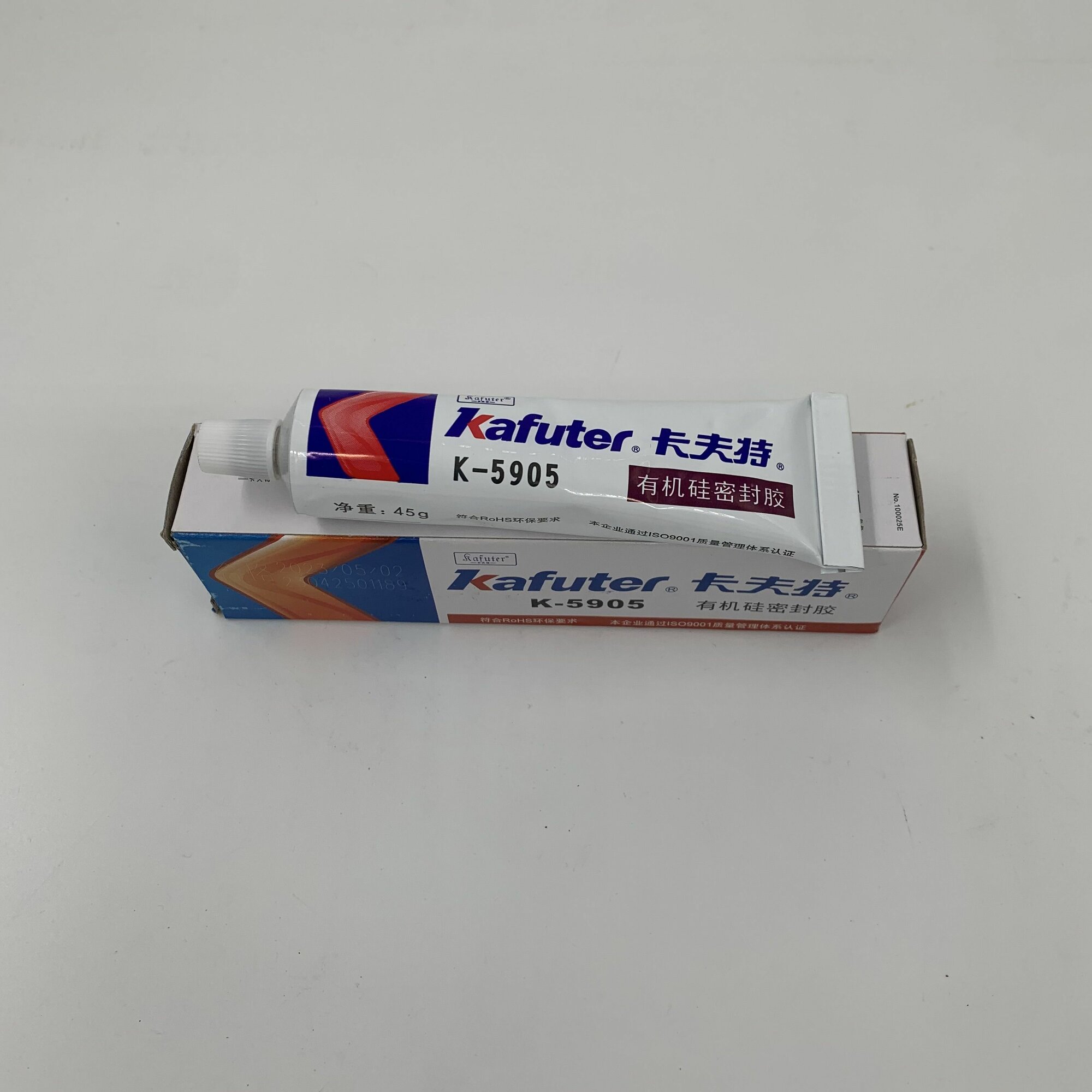Клей-герметик силиконовый однокомпонентный Kafuter K-5905 для фар, светодиодов (клей автомобильный термостойкий влагостойкий) 45 гр