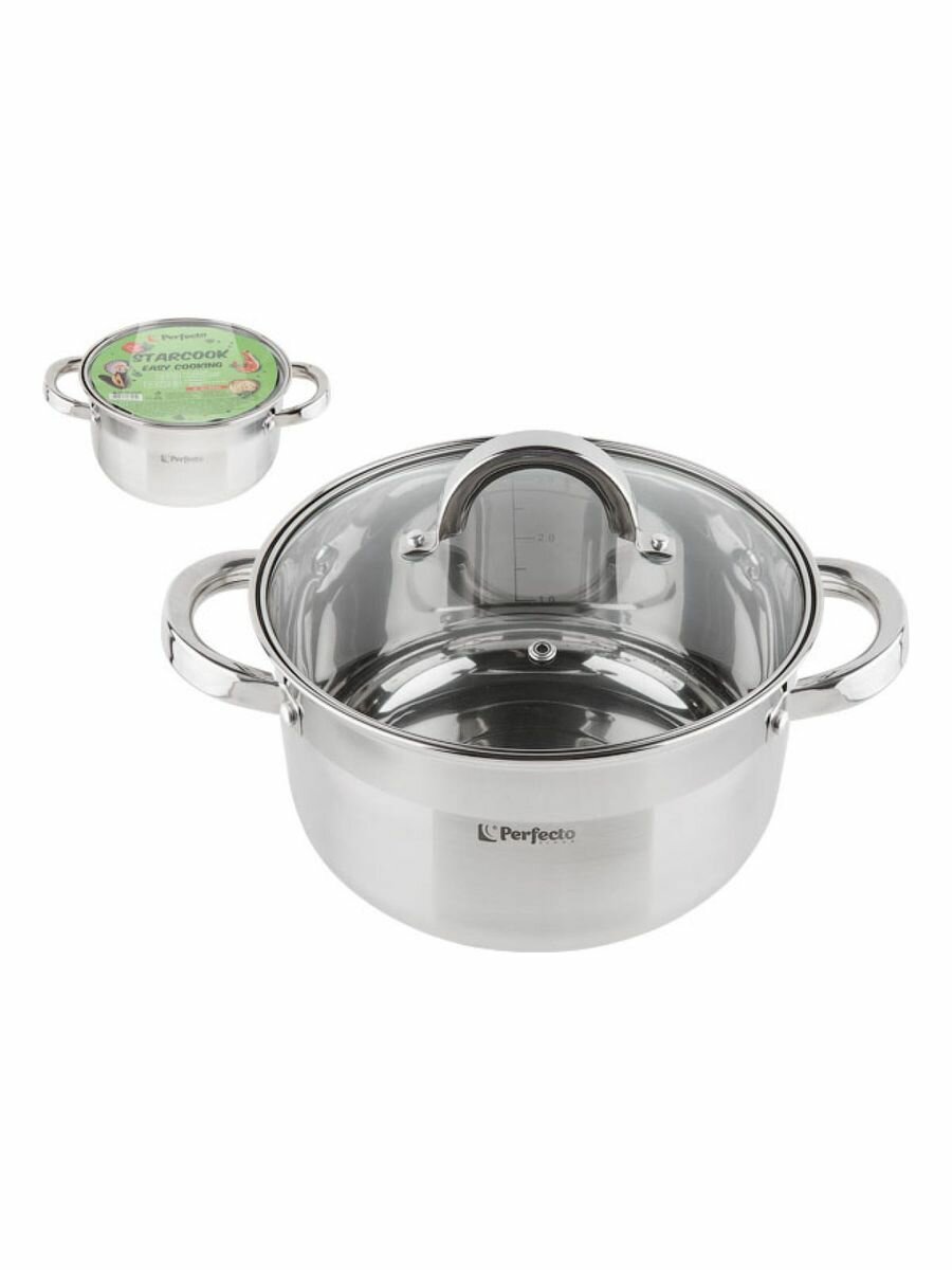 PERFECTO LINEA Кастрюля Starcook из нержавеющей стали 3.2 л 50-520115