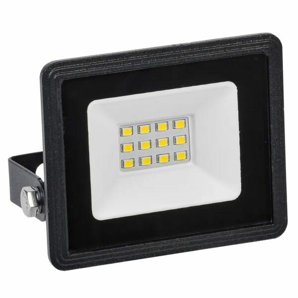 Прожектор Белый дневной 10W СДО 06-10 LPDO601-10-40-K02 IP65 220В черный