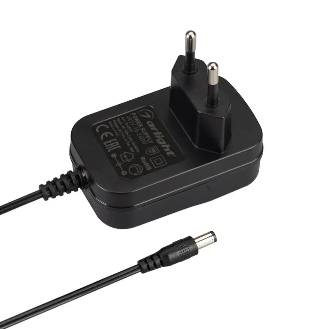 Сетевой адаптер (AC-DC) 24V 0.75A 18W 044833 ARDV-18-24BW