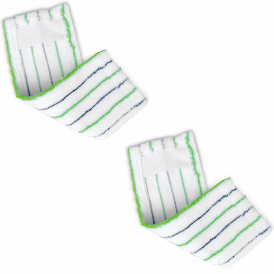 Насадка для швабры Евро моп YORK, комплект: 2 шт, размер: 36,5 х 11 см, цвет: белый, 081050-2